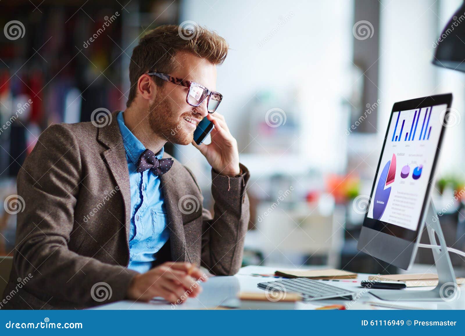 Busy agent stock image. Image of businesspeople, connectivity - 61116949