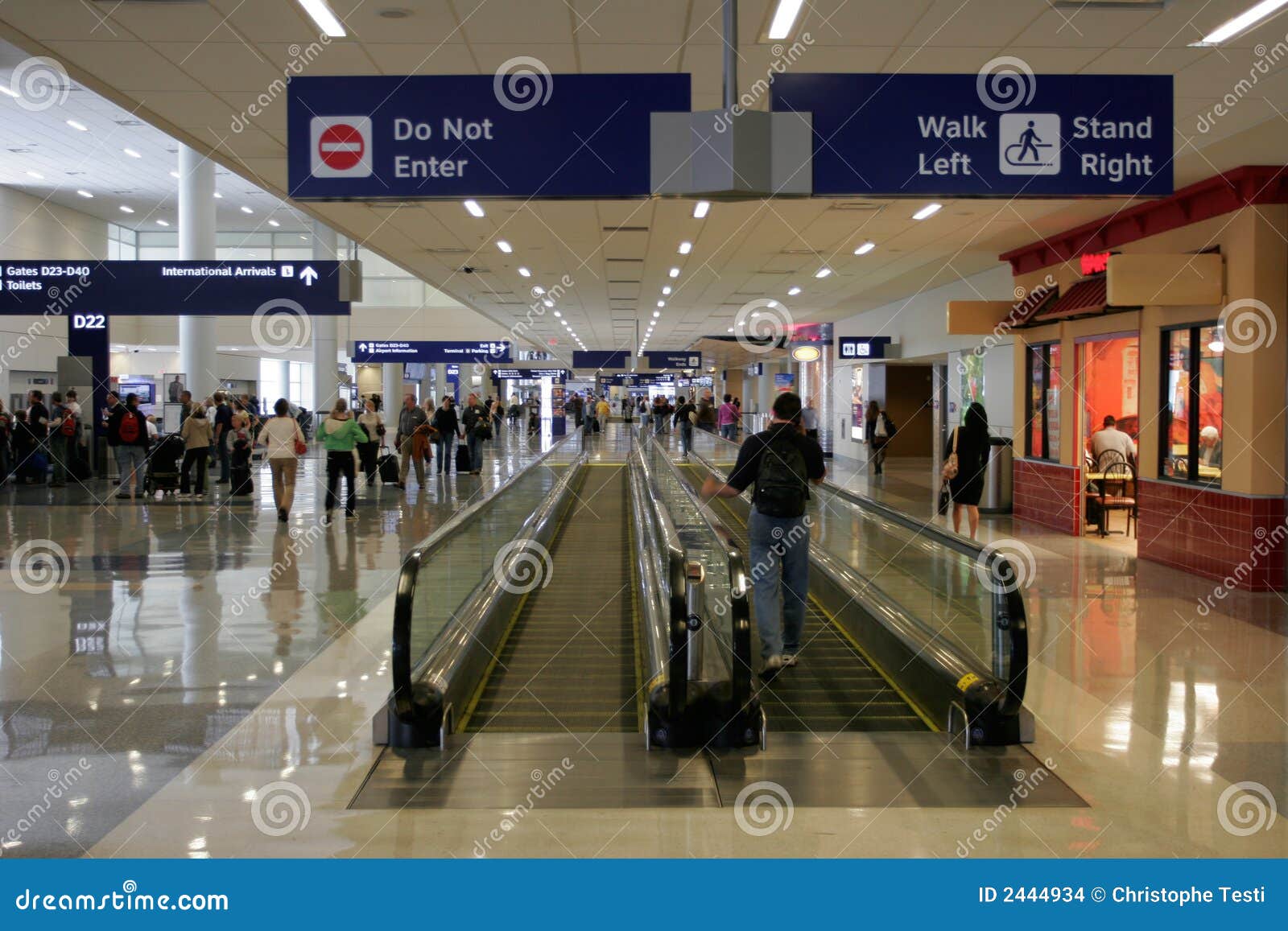 Busy Airport stock photo. Image of bright, motion, human - 2444934
