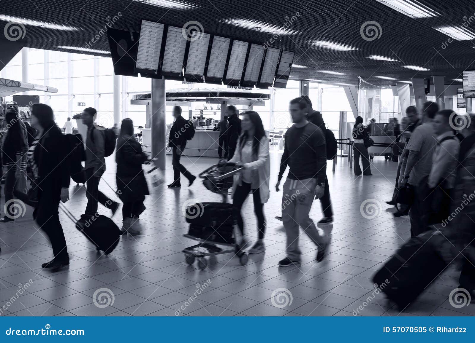Busy airport interior stock image. Image of locations - 57070505