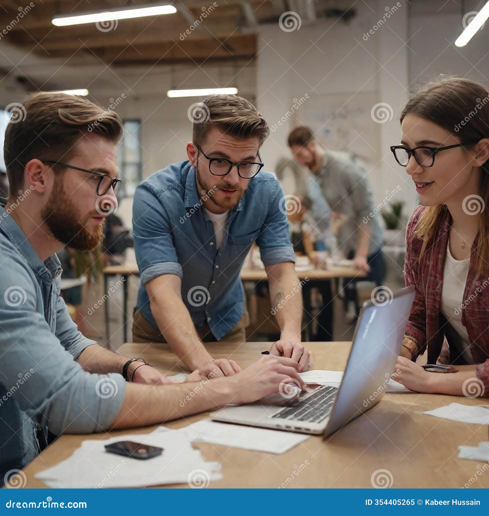 Busy Analyst Team in Office Analyzing Financial Data Analysis for ...