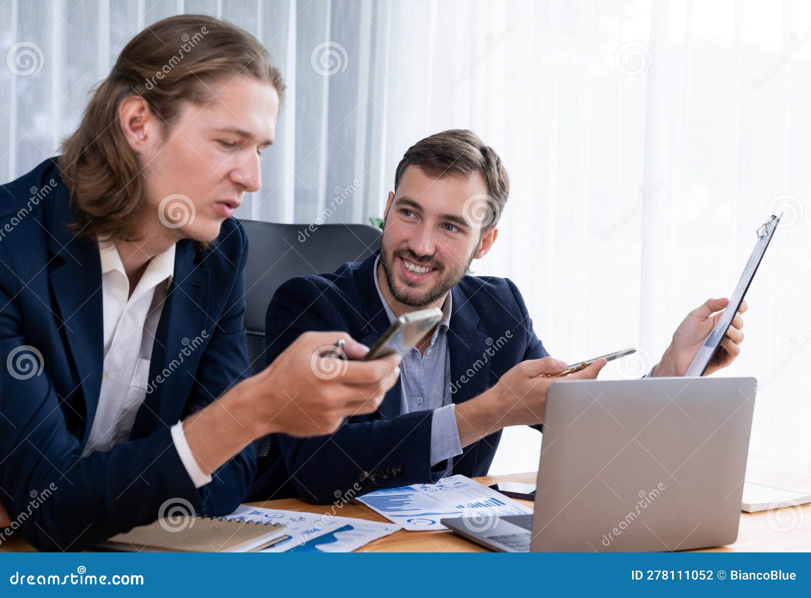 Busy Analyst Team in Office Analyzing Financial Data Analysis. Entity ...