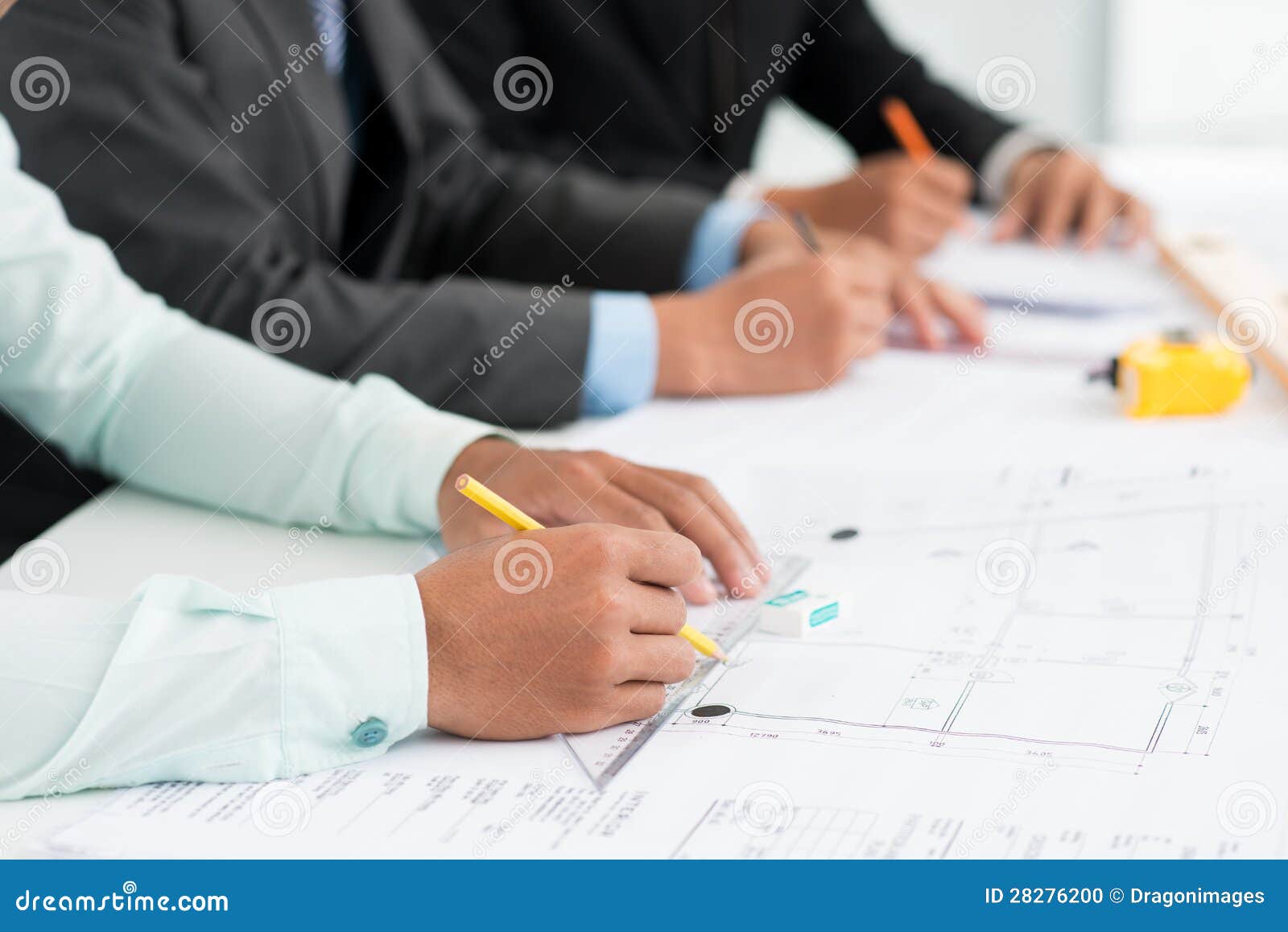 Busy architects stock photo. Image of business, asian - 28276200