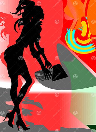 A busy assistant stock illustration. Illustration of assistant - 519224