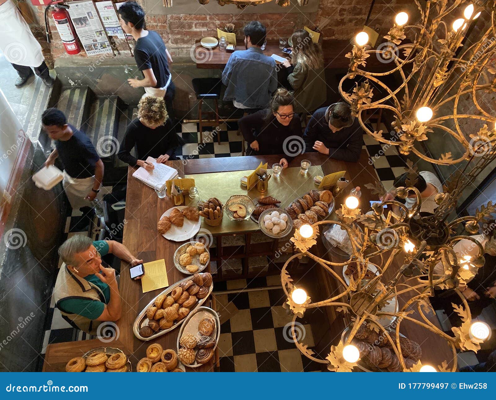 Busy Bakery Brunch Restaurant Editorial Photography - Image of chic ...