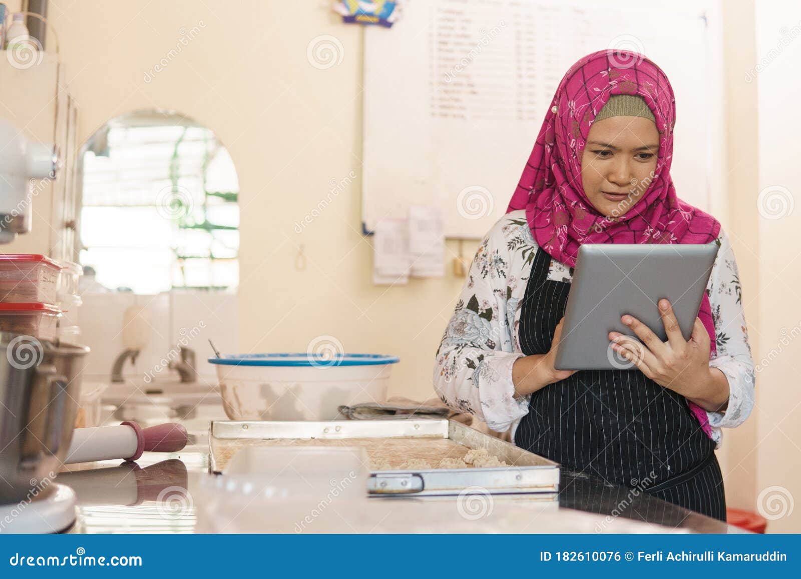 Busy Bakery Owner Preparing Some Order Stock Photo - Image of proud ...