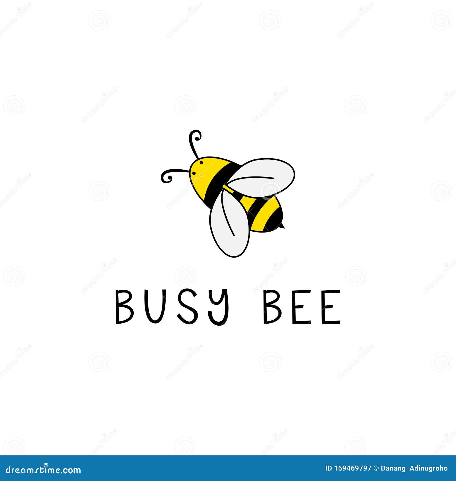 Busy Bee Logo Design, Smart Worker Logo Inspiration Stock Vector ...