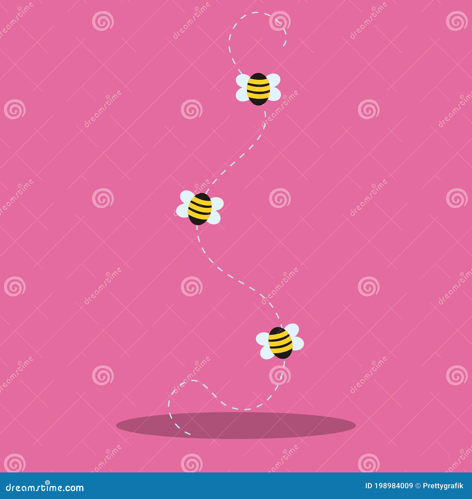 Busy Bees Building Honeycomb With Room For Text On Background Stock ...