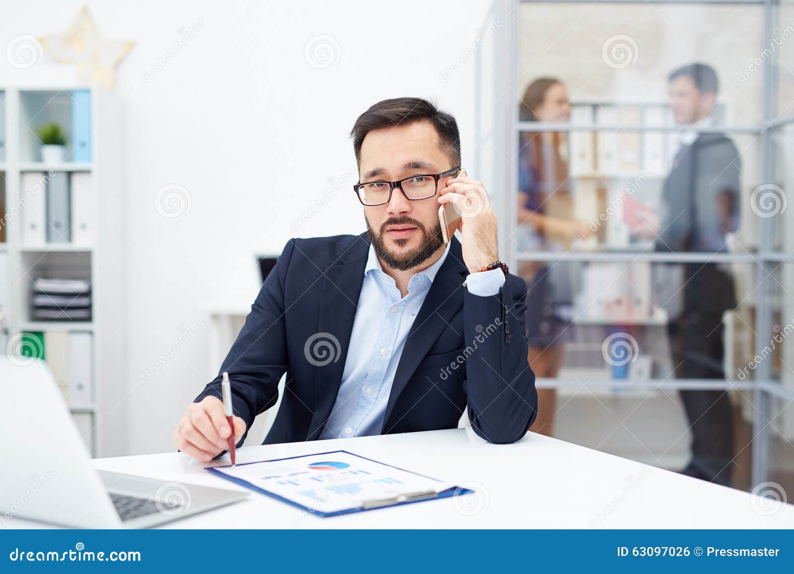 Busy boss stock photo. Image of businessman, communication - 63097026