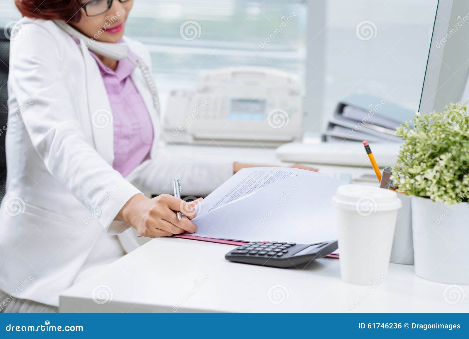 Busy business lady stock photo. Image of cropped, multitask - 61746236