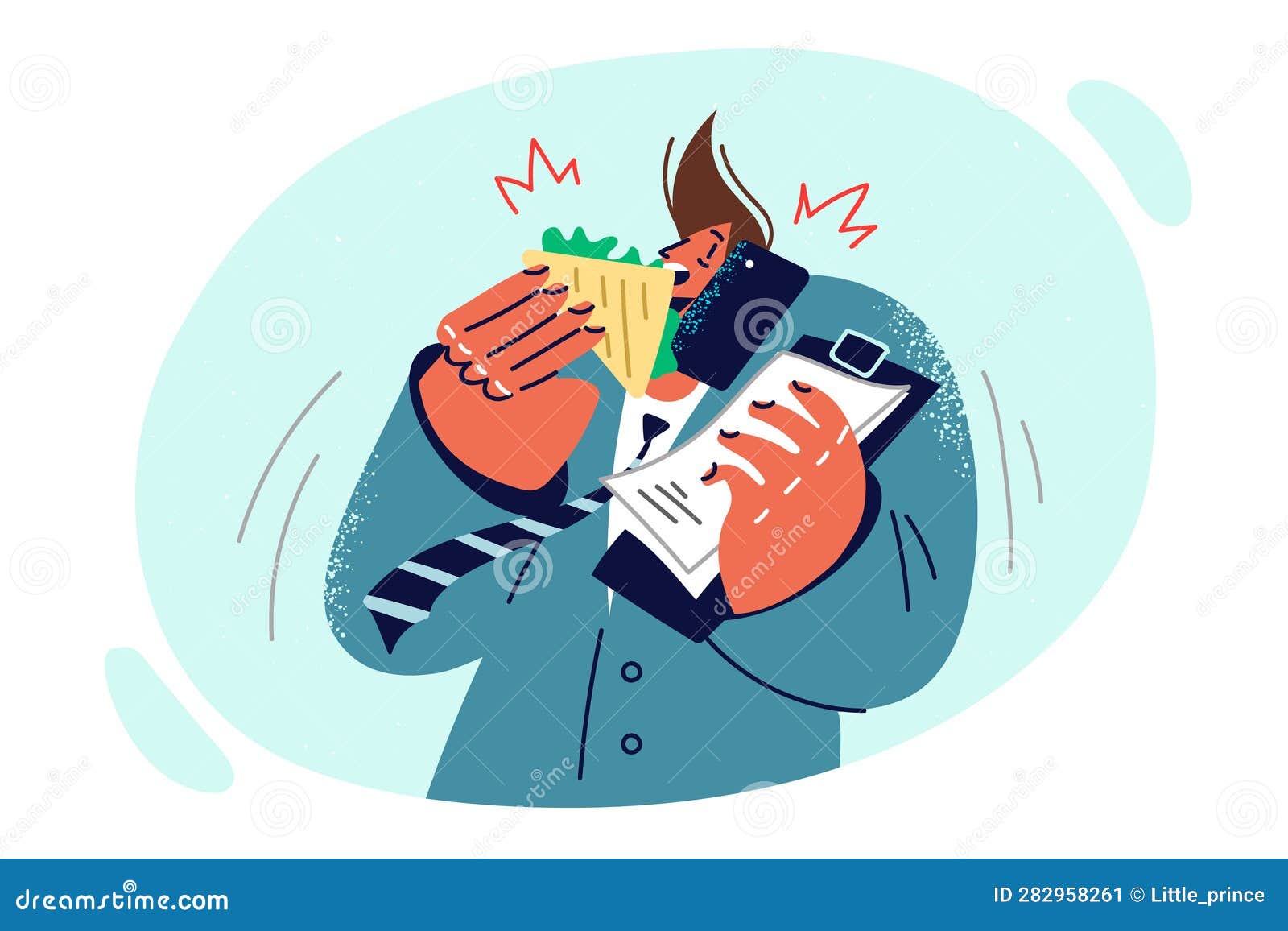 Business Man Suffers From Computer Breakdown And Grabs Head Seeing ...