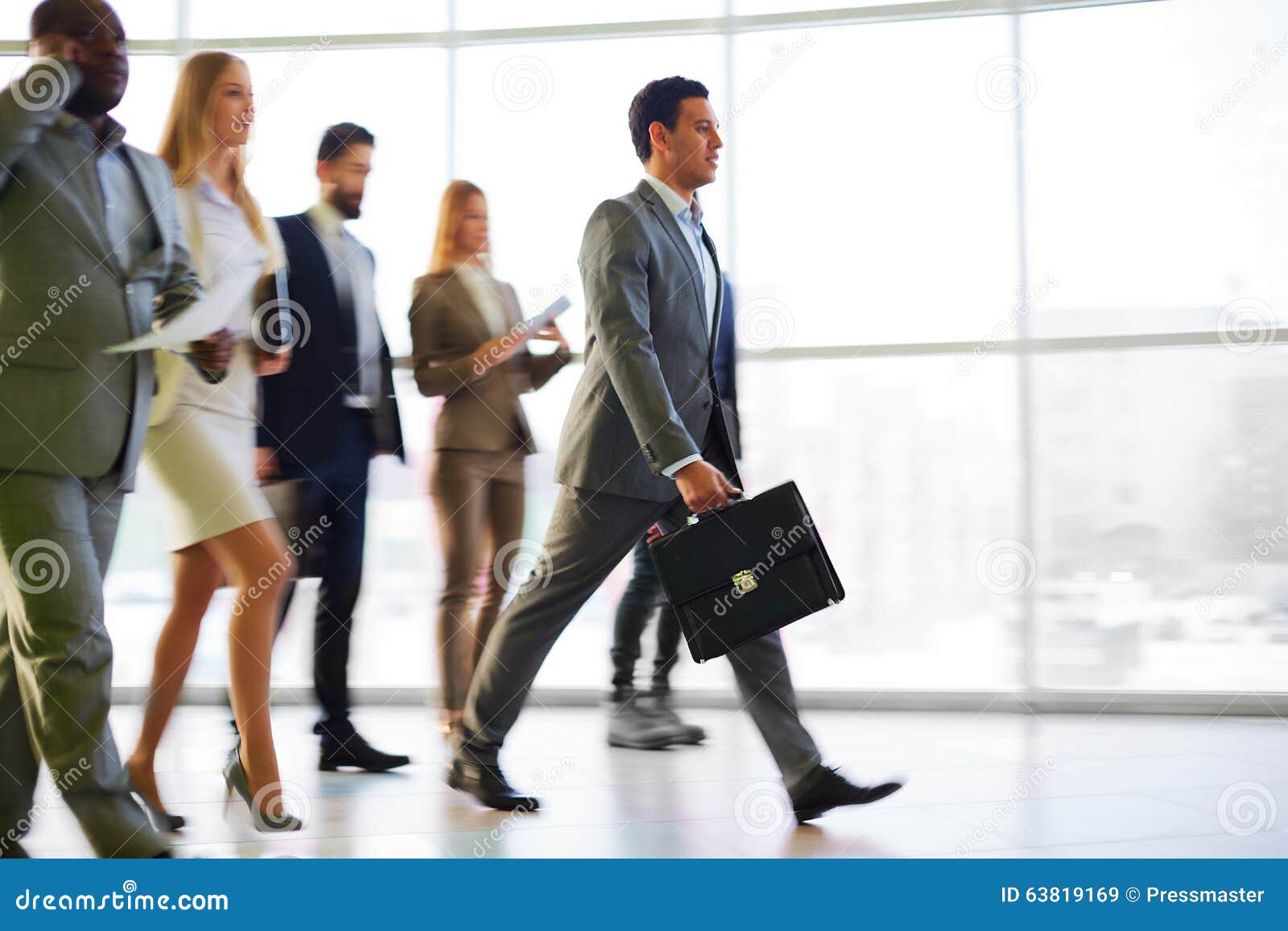 Busy business people stock image. Image of hall, professional - 63819169