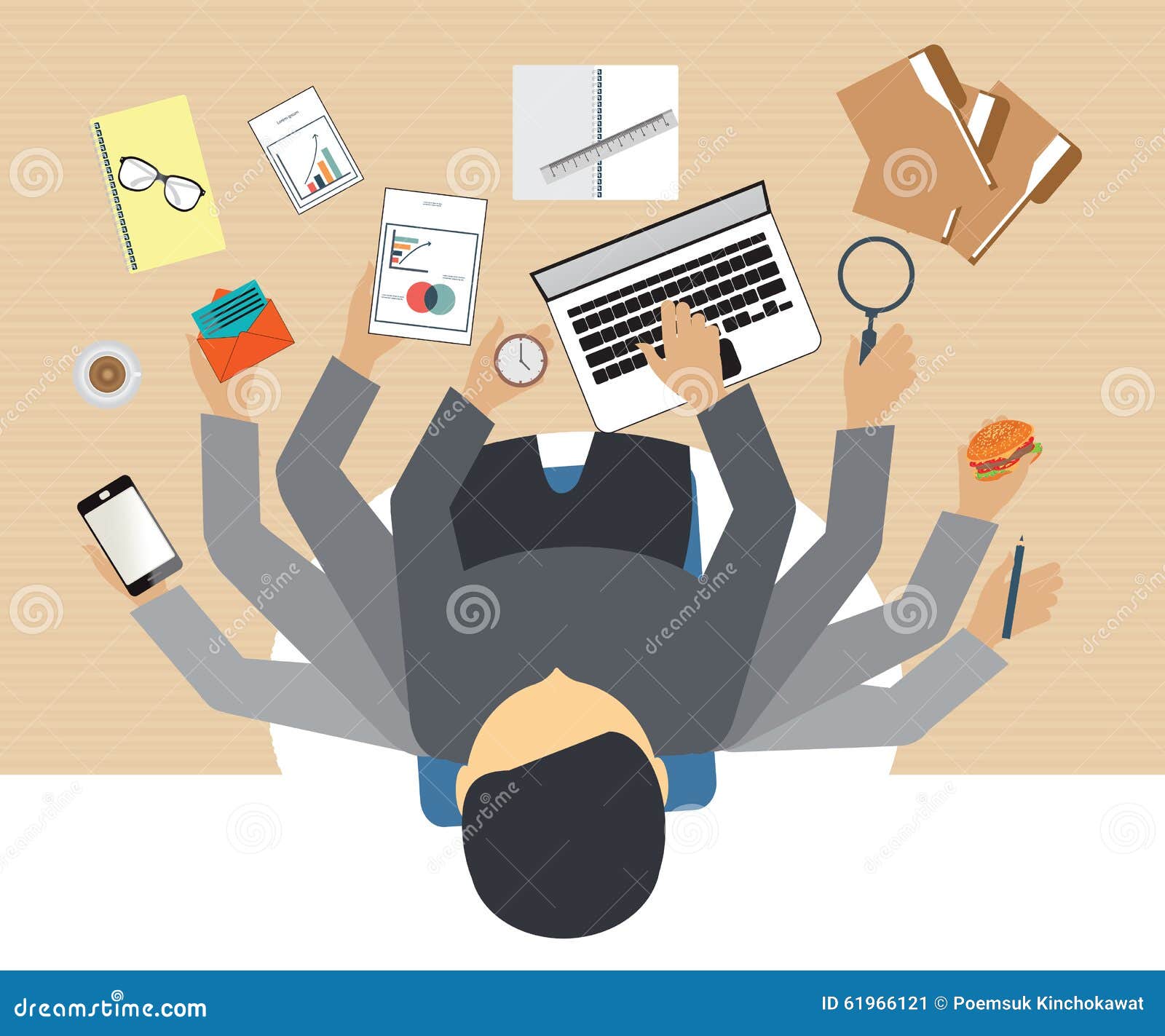 Busy Business People Working Hard . Stock Vector - Illustration of ... Busy Business People Working Hard . Stock Vector - Illustration of ...