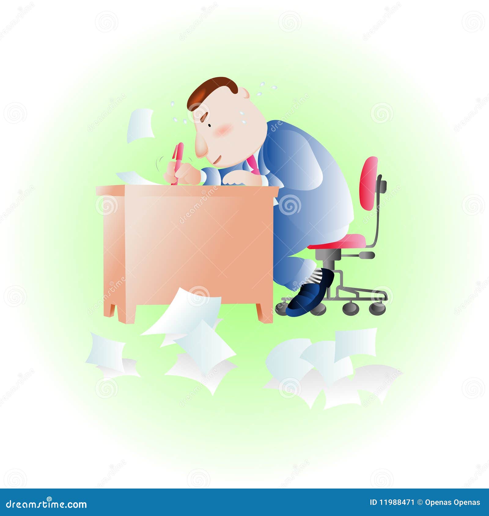 Busy businessman stock vector. Illustration of people - 11988471