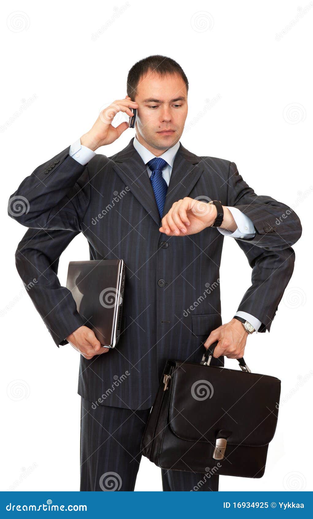 Busy Businessman. Royalty Free Stock Photo - Image: 16934925