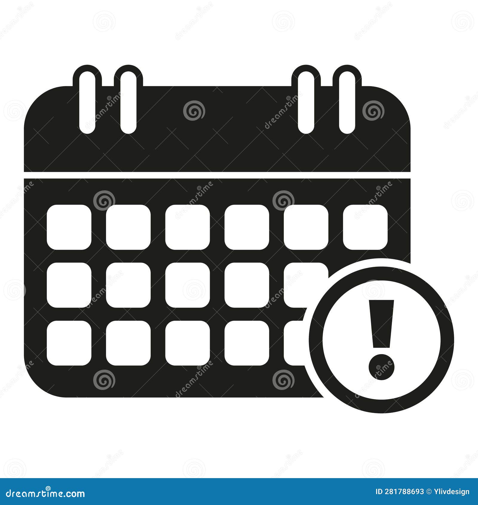 Busy Calendar Icon Simple Vector. Rush Job Stock Vector - Illustration ...