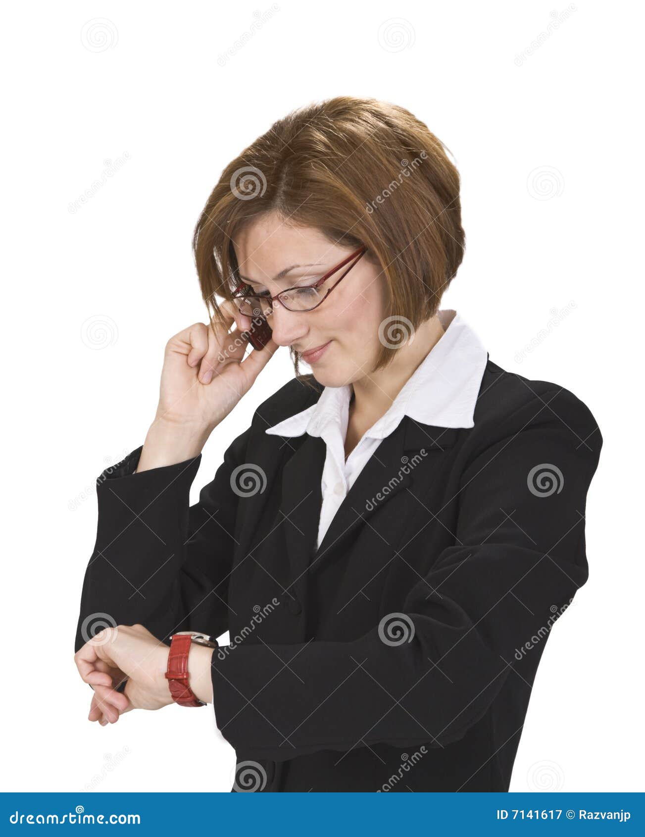 Busy call stock image. Image of clock, glasses, phone - 7141617