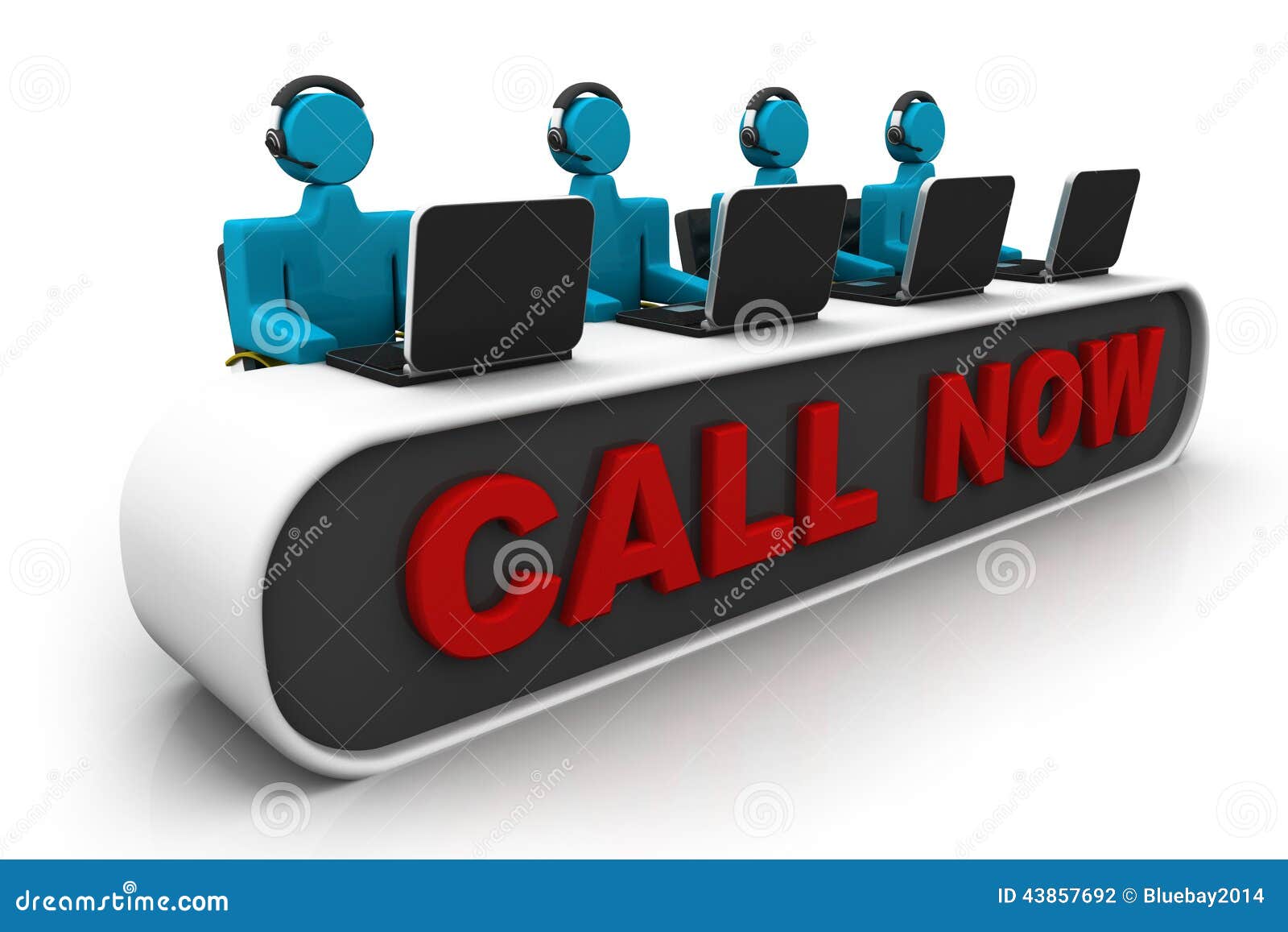 Busy call center operators stock illustration. Illustration of smiling ...
