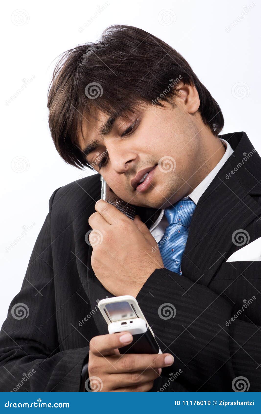 Busy on cell phone stock image. Image of business, people - 11176019