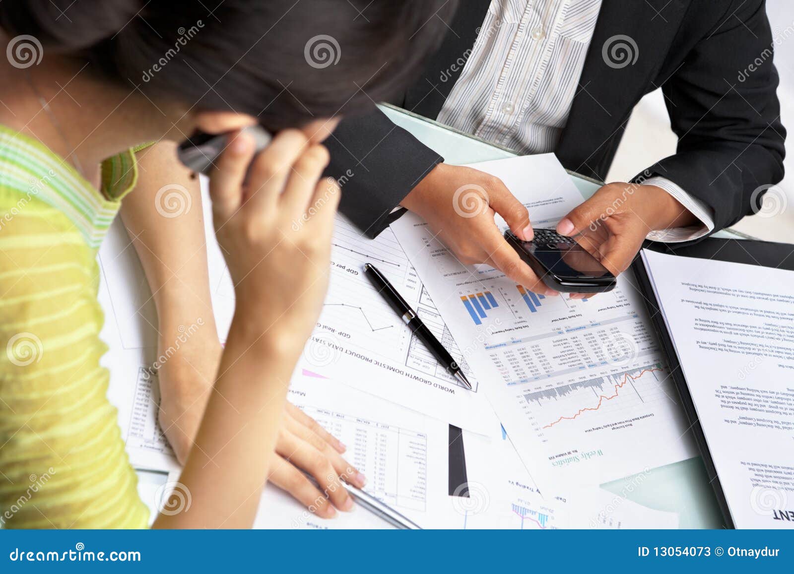 Busy on Cell Phone while Working Stock Image - Image of fingers, cell ...