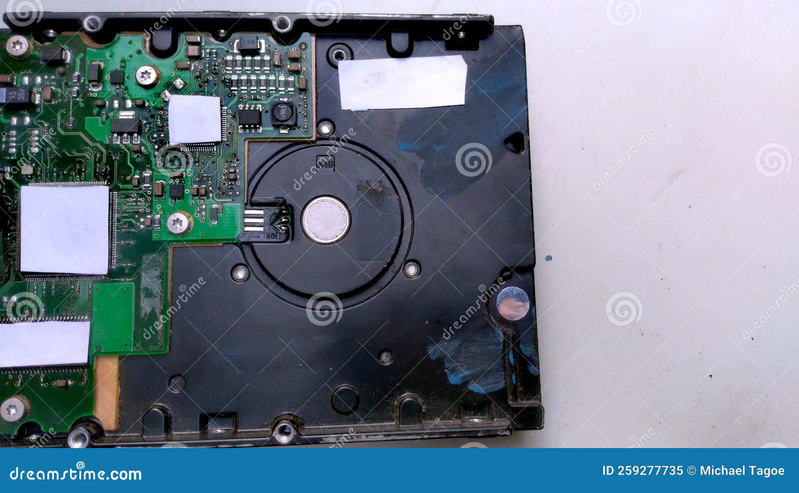 Hard disk drive stock image. Image of computer, faulty - 259277735