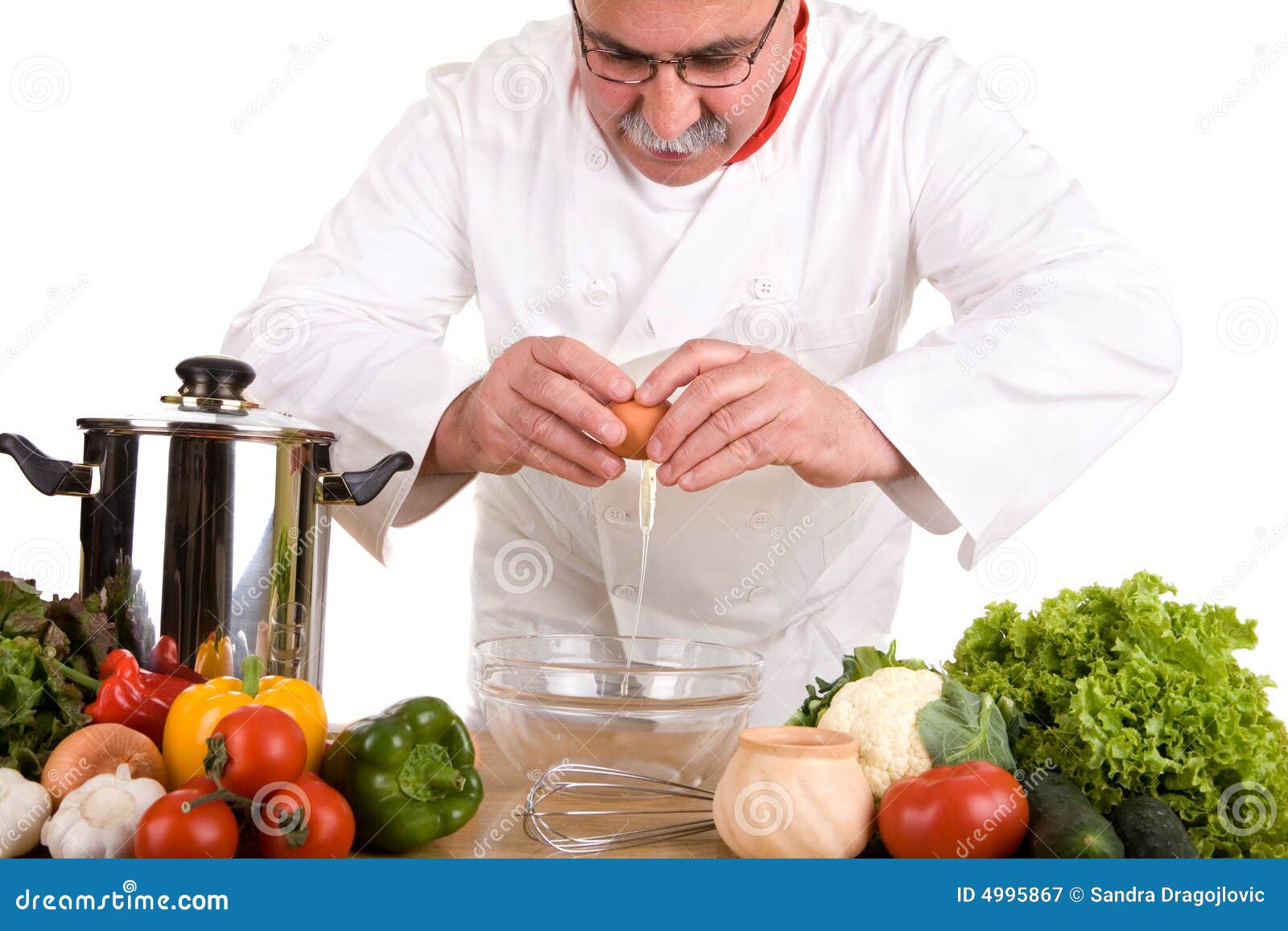 Busy chef stock image. Image of cute, french, moustache - 4995867