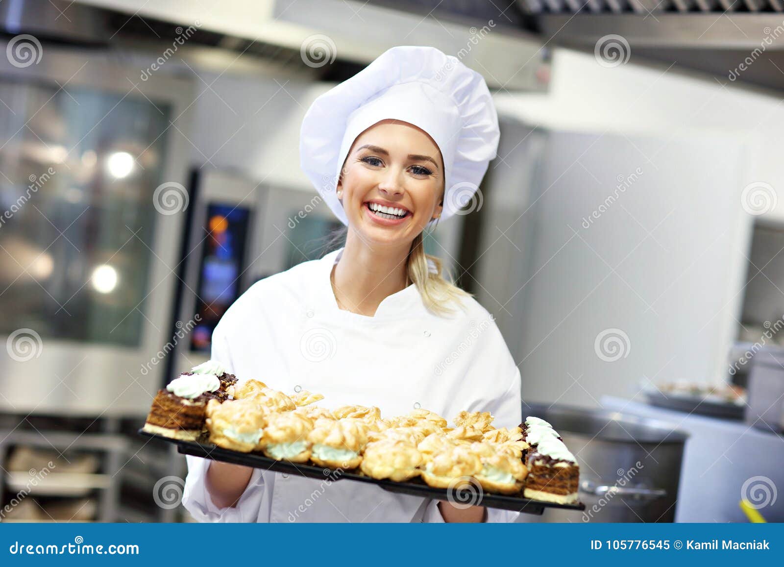 Busy Chef at Work in the Restaurant Kitchen Stock Image - Image of ...