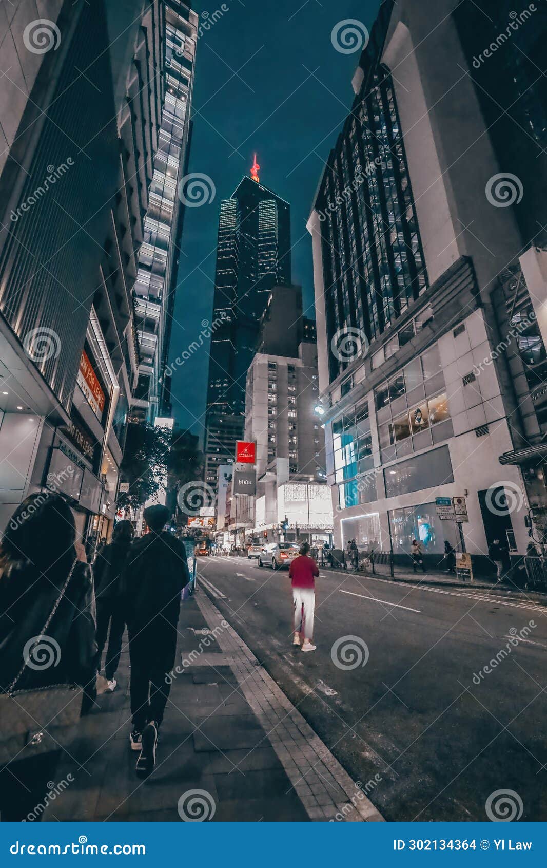 The Busy City Street at Night with Modern Architecture Dec 27 2023 ...