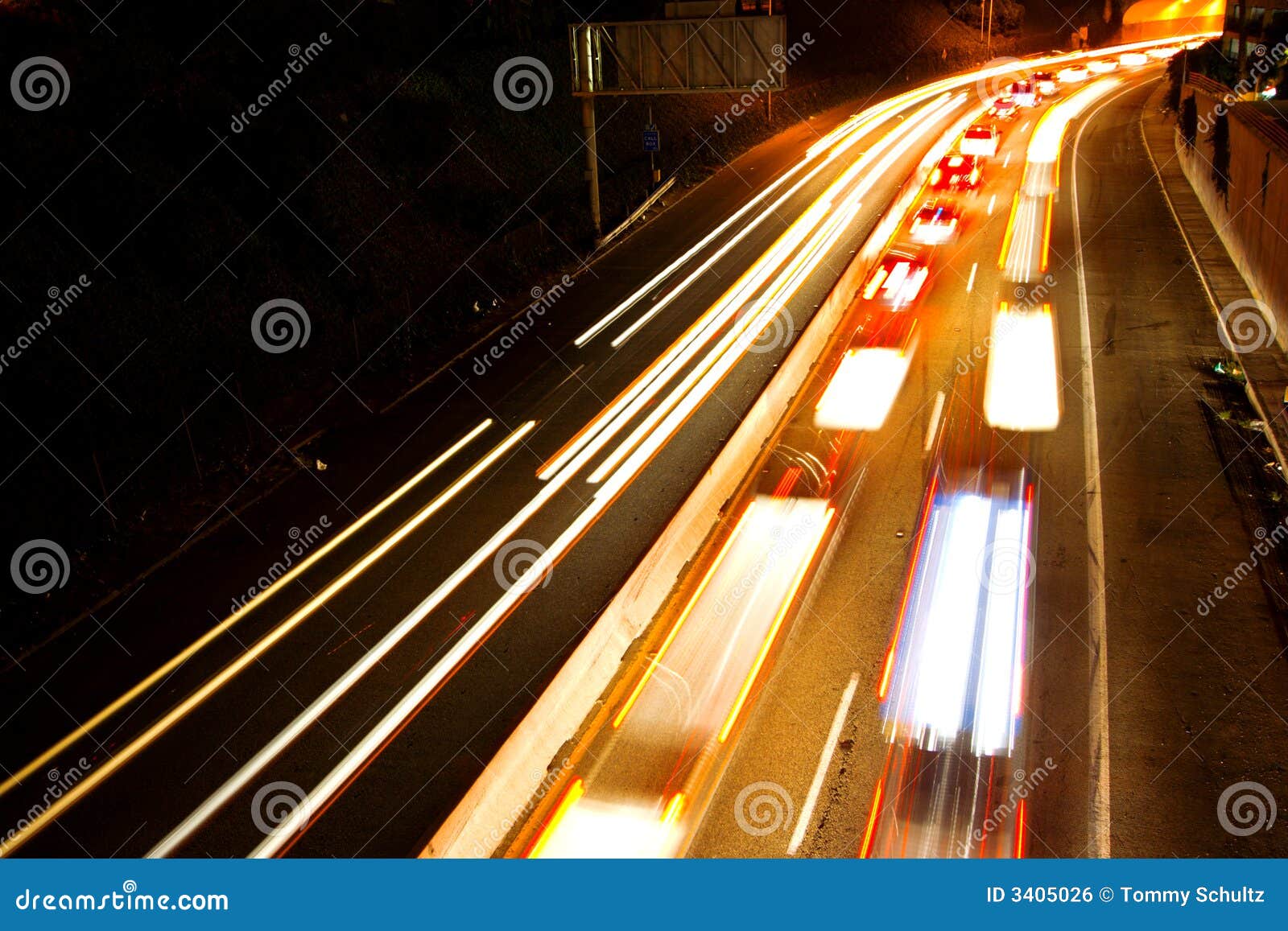 Busy commuter freeway stock photo. Image of traffic, town - 3405026