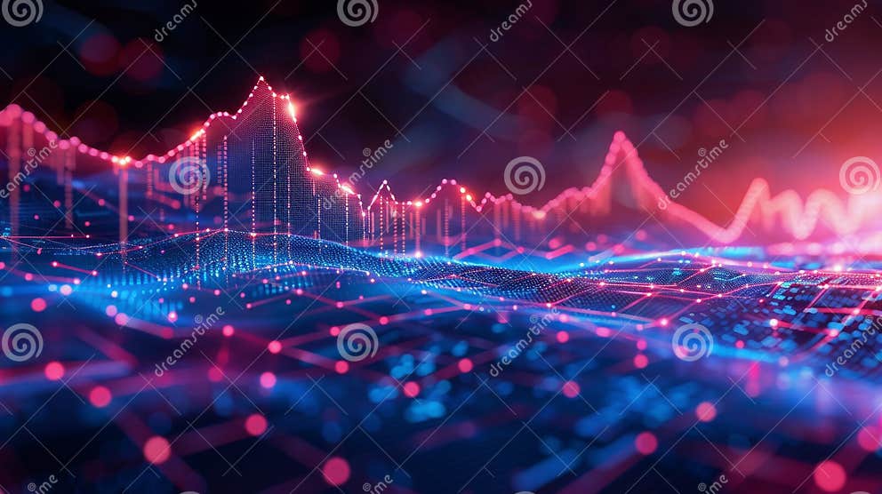 Busy Computer Screen with Numerous Arrows Stock Photo - Image of ...