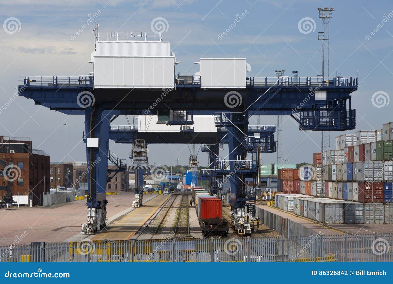 Oil Terminal With Tankers And Fawley Oil Refinery Sunny Morning Aerial ...