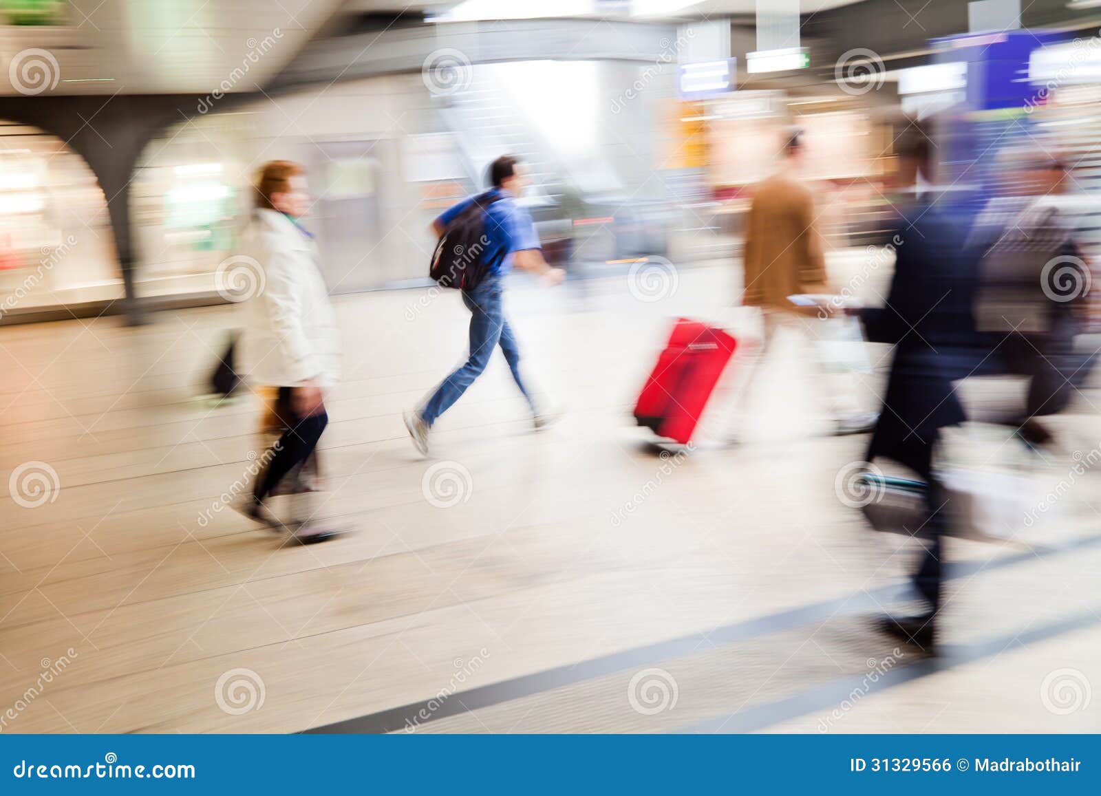 Busy Crowd of People in Motion Blur Stock Photo - Image of blur, motion ...