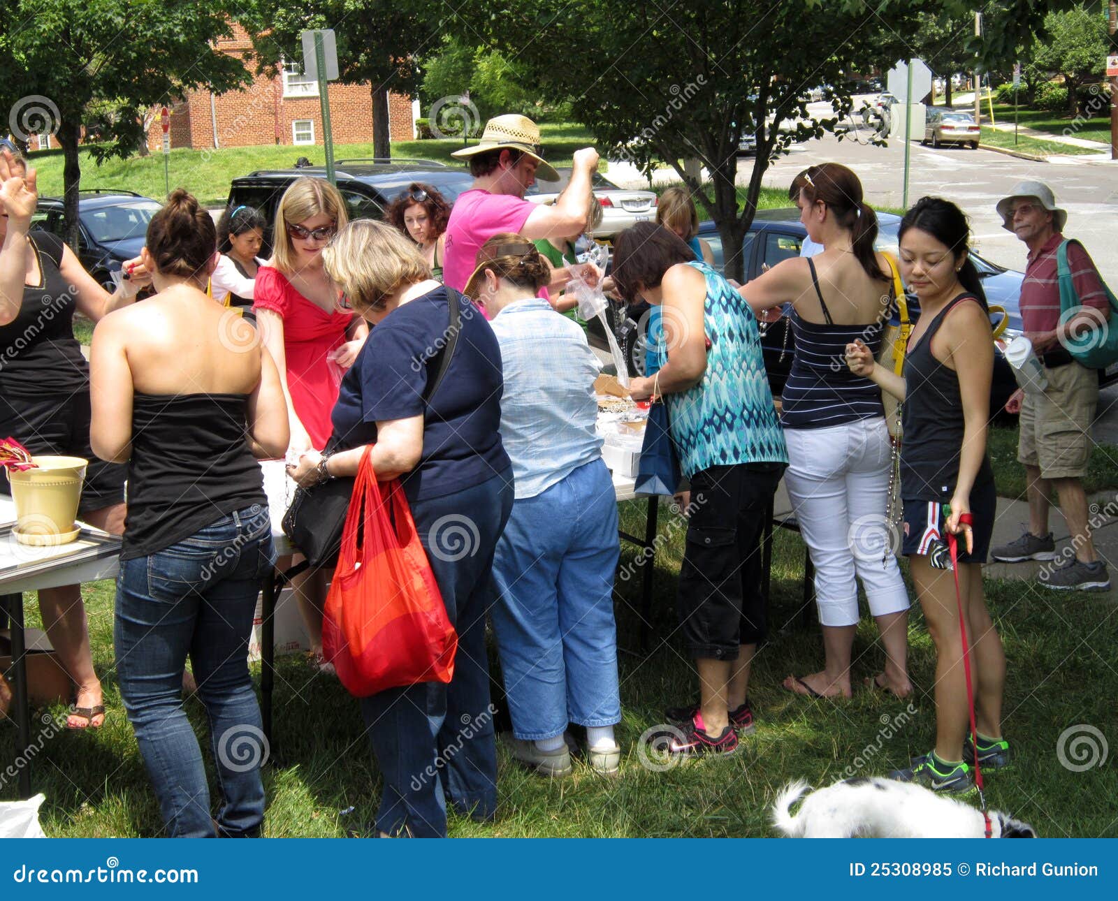 Busy Day at the Flea Market Editorial Image - Image of crowd, women ...