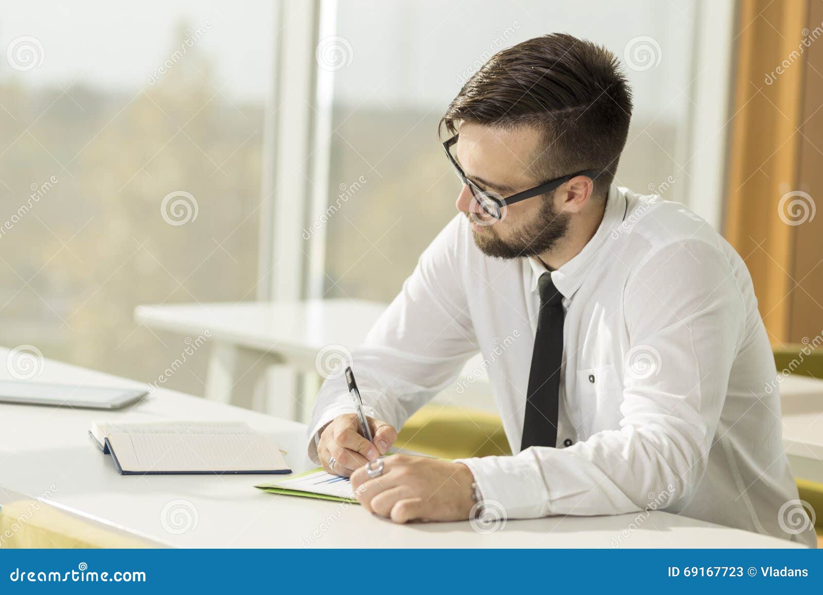 Busy day in the office stock image. Image of company - 69167723