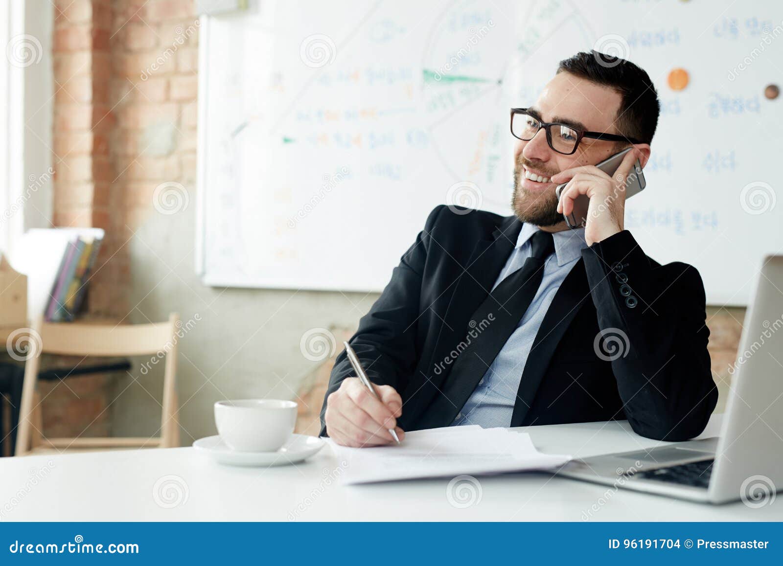 Busy director stock photo. Image of happy, broker, planning - 96191704