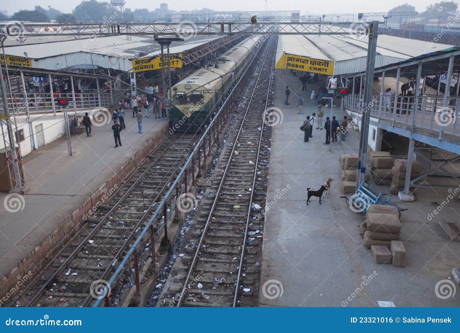 Busy and Dirty Train Station in Agra, India Editorial Photo - Image of ...