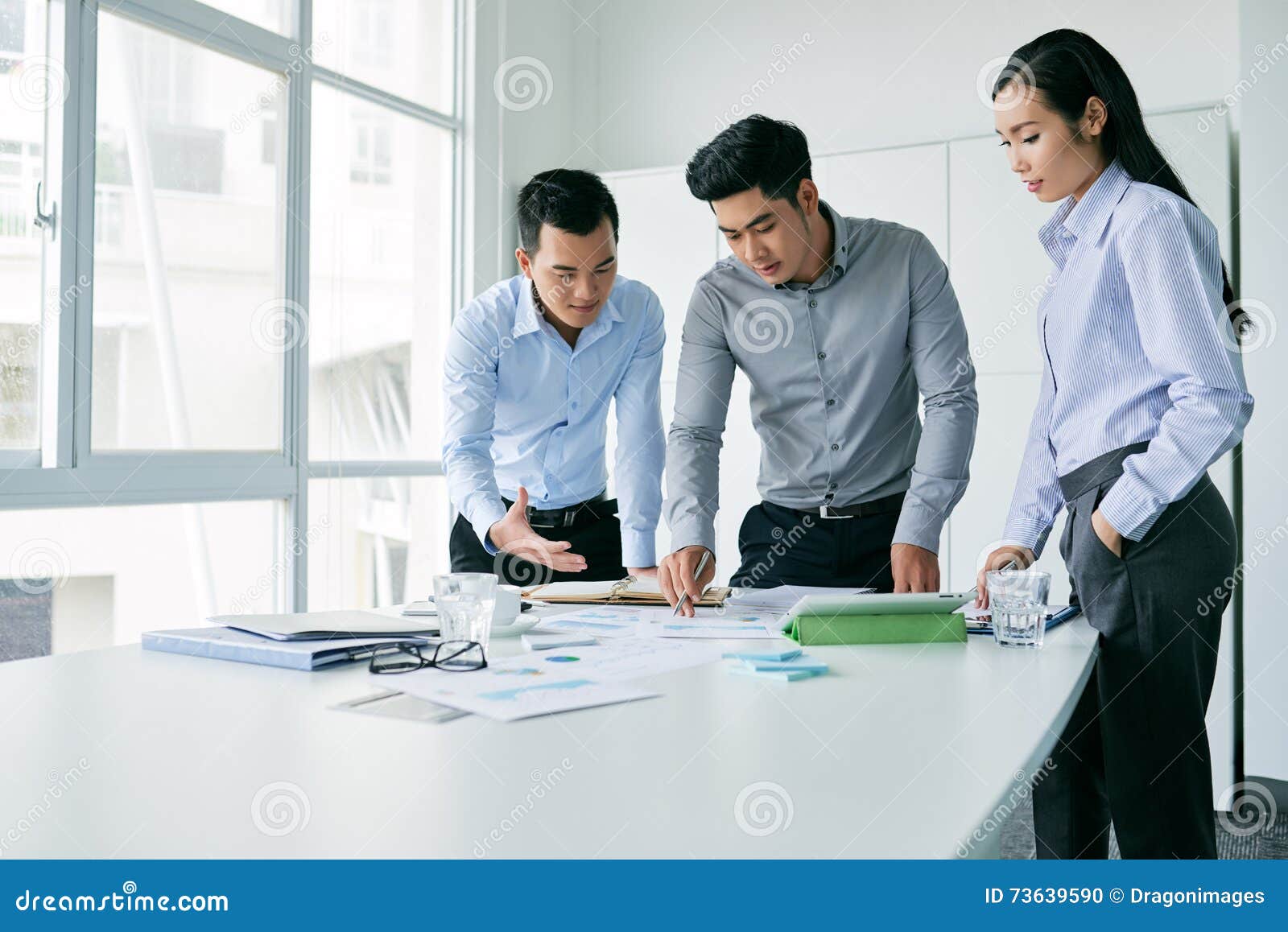Busy with documents stock photo. Image of teamwork, workplace - 73639590