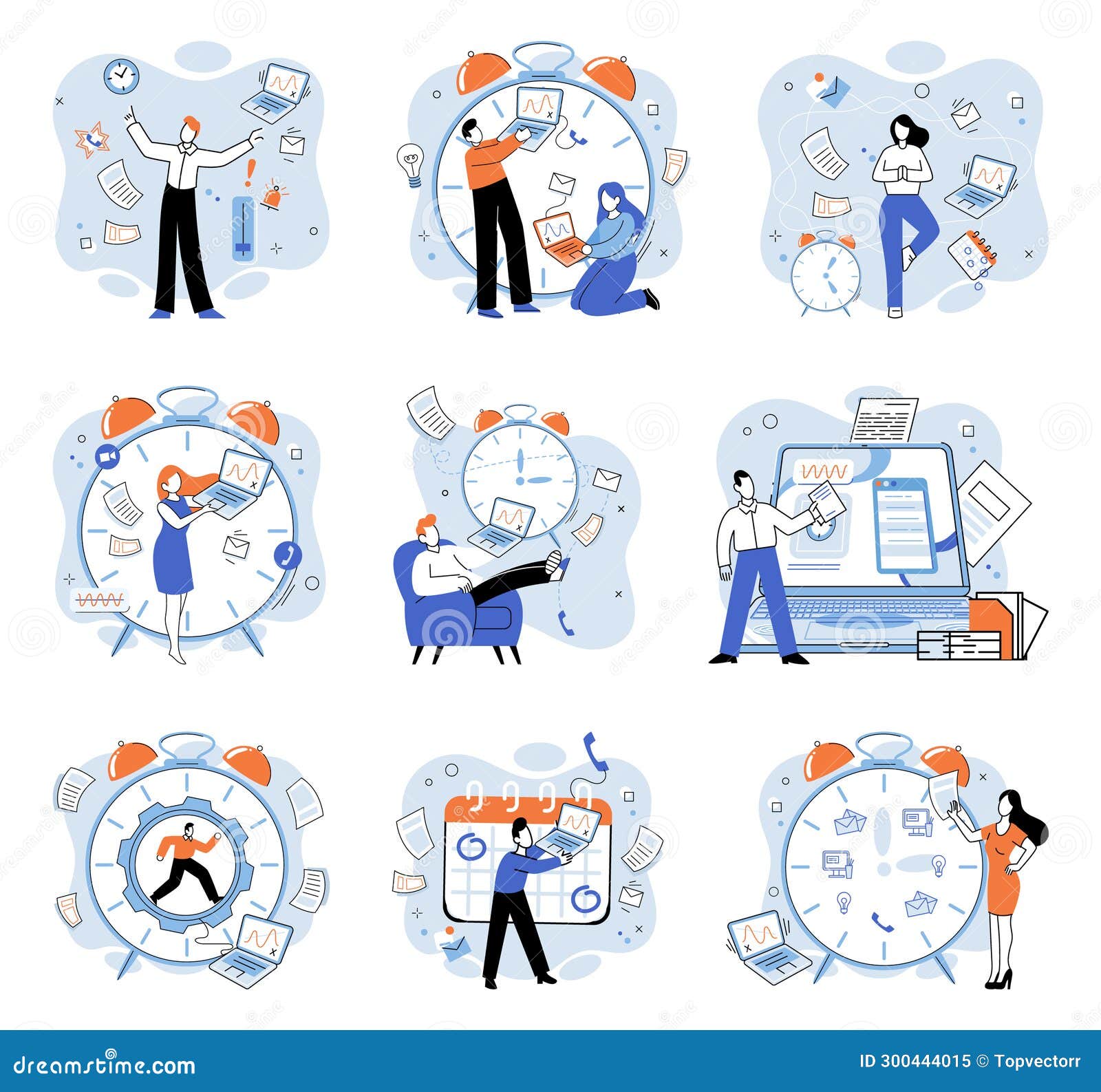 Busy Employee. the Busy Employee Metaphor Captures Constant Motion and ...