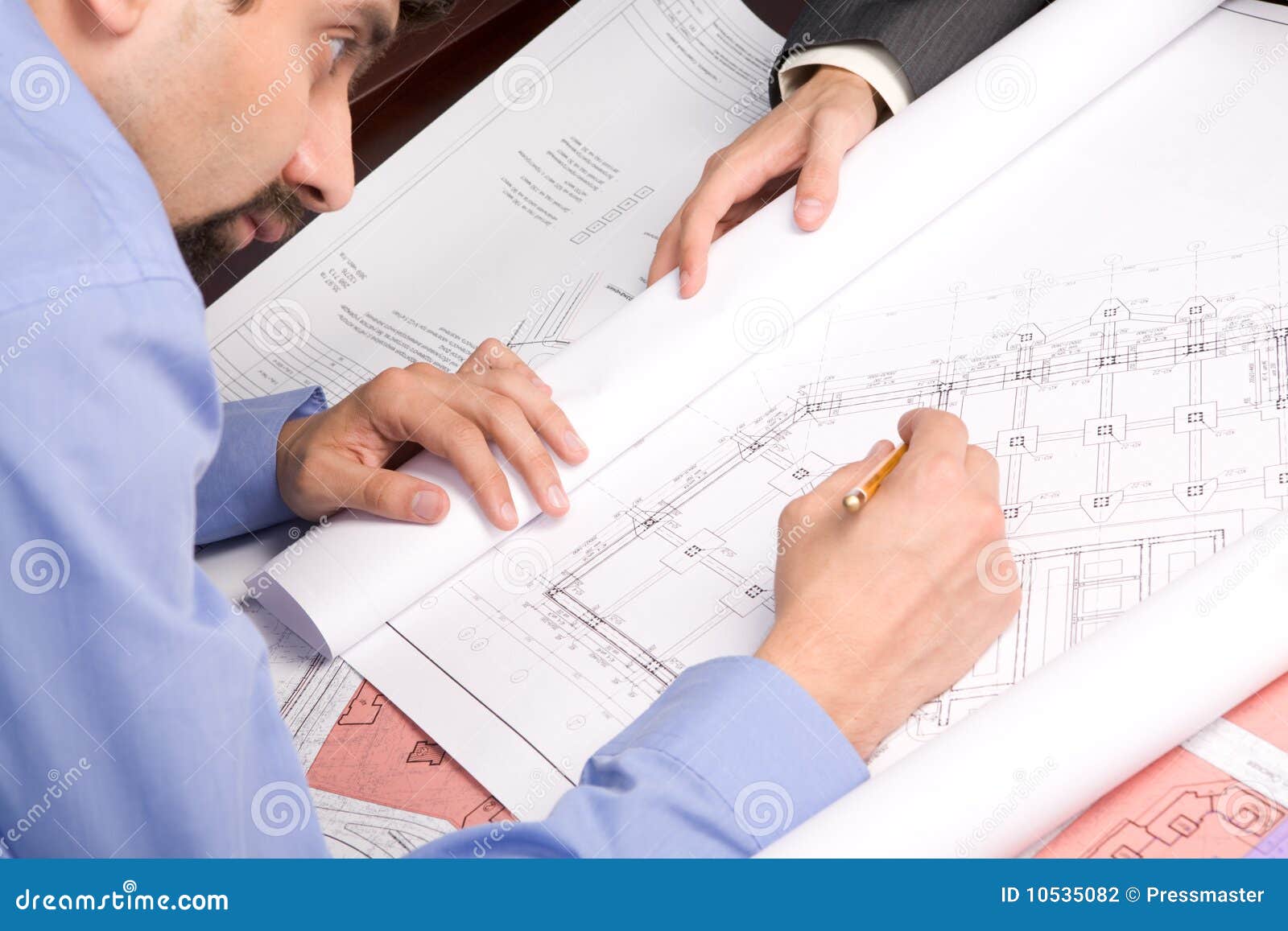 Busy engineer stock photo. Image of hand, employee, paper - 10535082