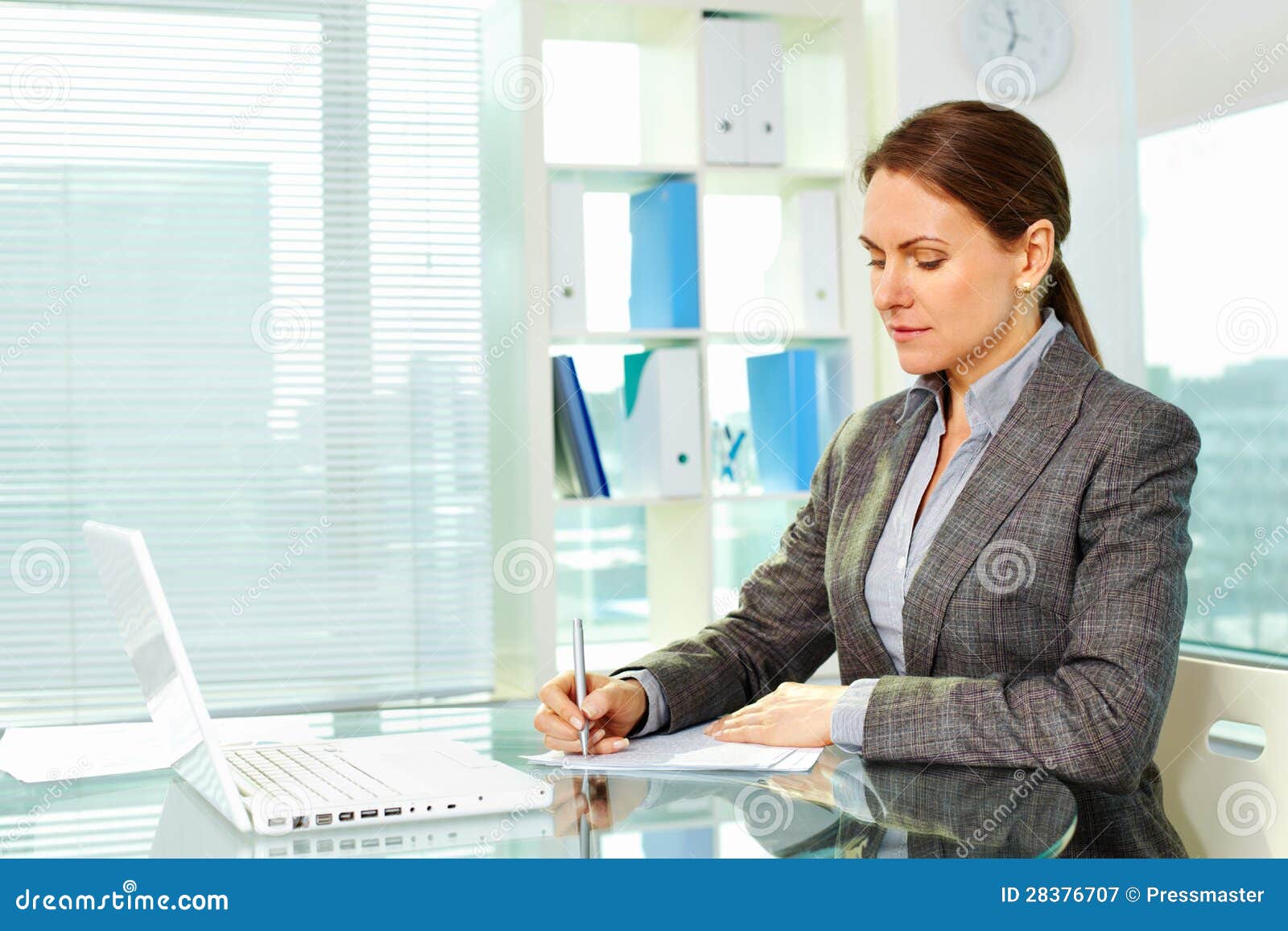Busy female stock image. Image of executive, computing - 28376707
