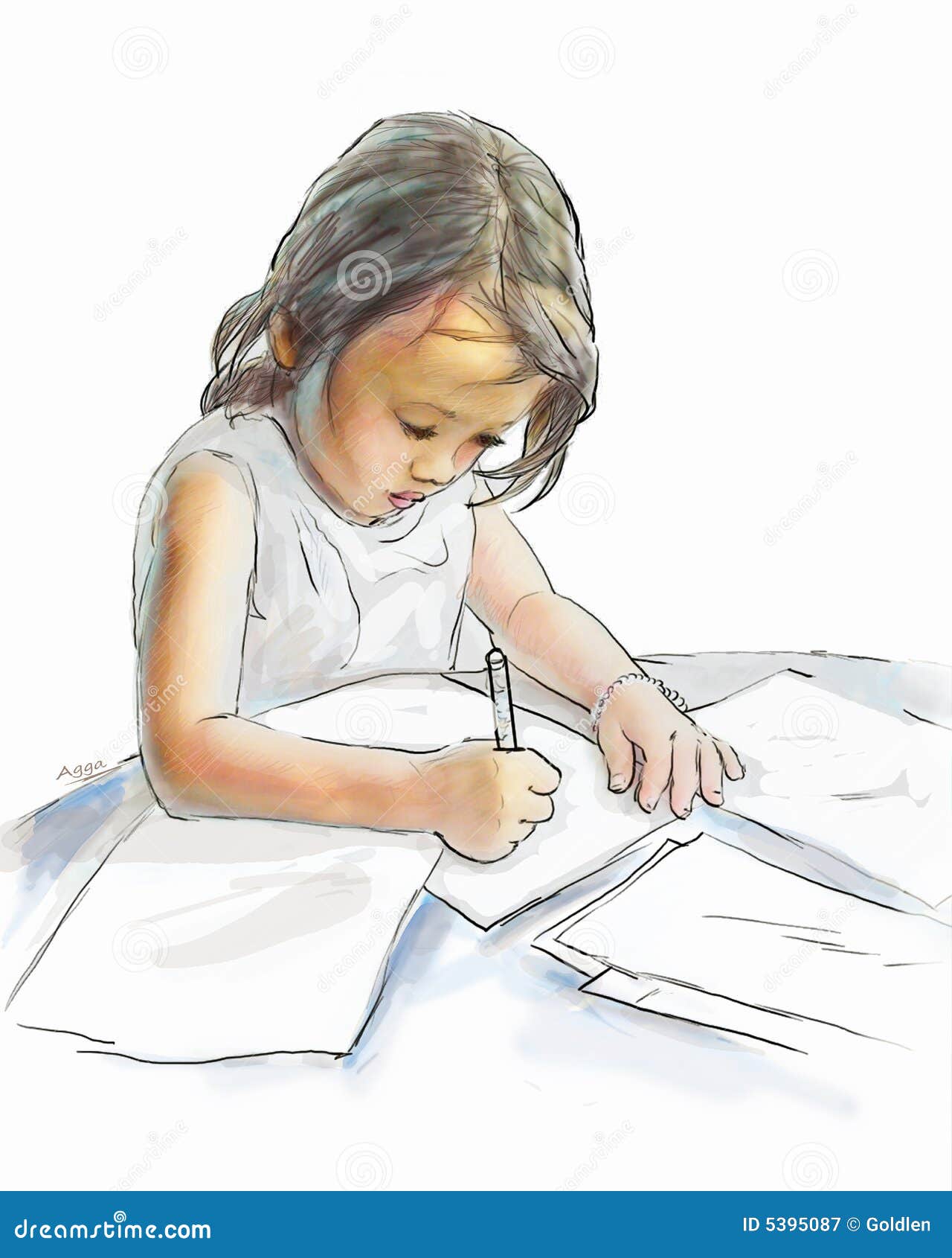 Busy girl stock image. Image of busy, girl, lovely, years - 5395087