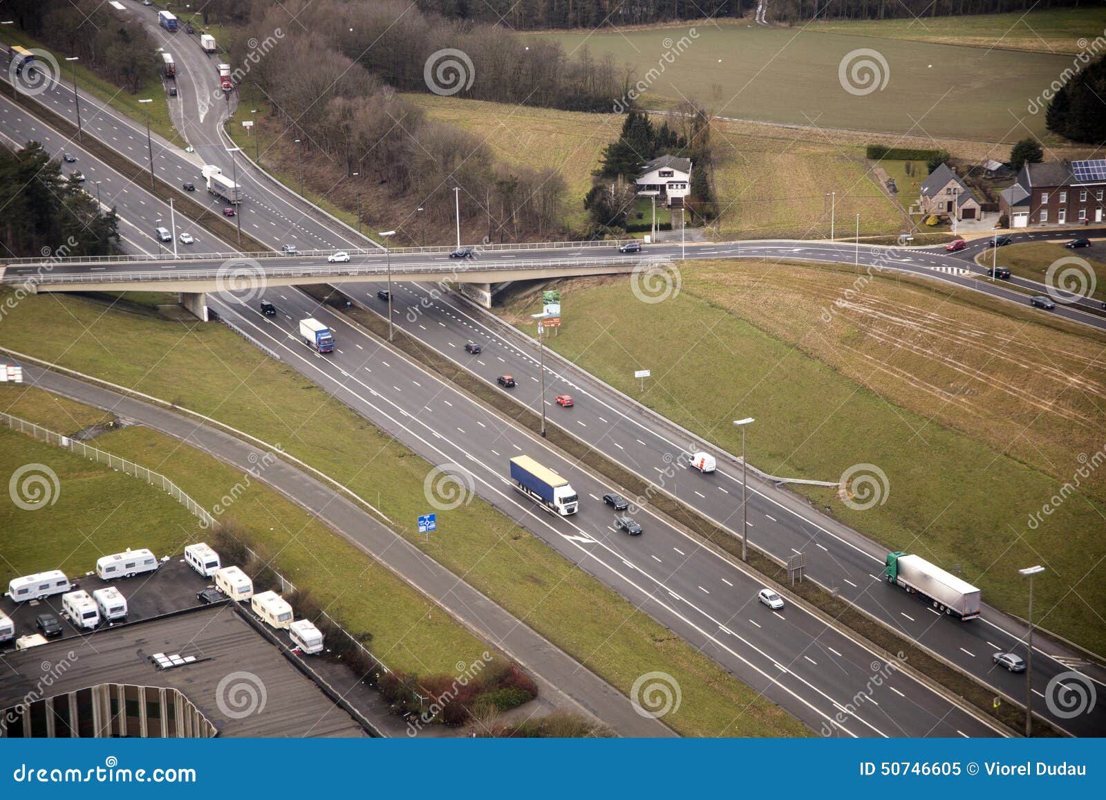 Busy highway stock image. Image of cars, lanes, rush - 50746605