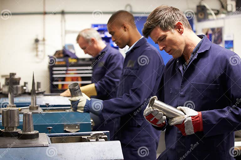 Busy Interior of Engineering Workshop Stock Image - Image of precision ...