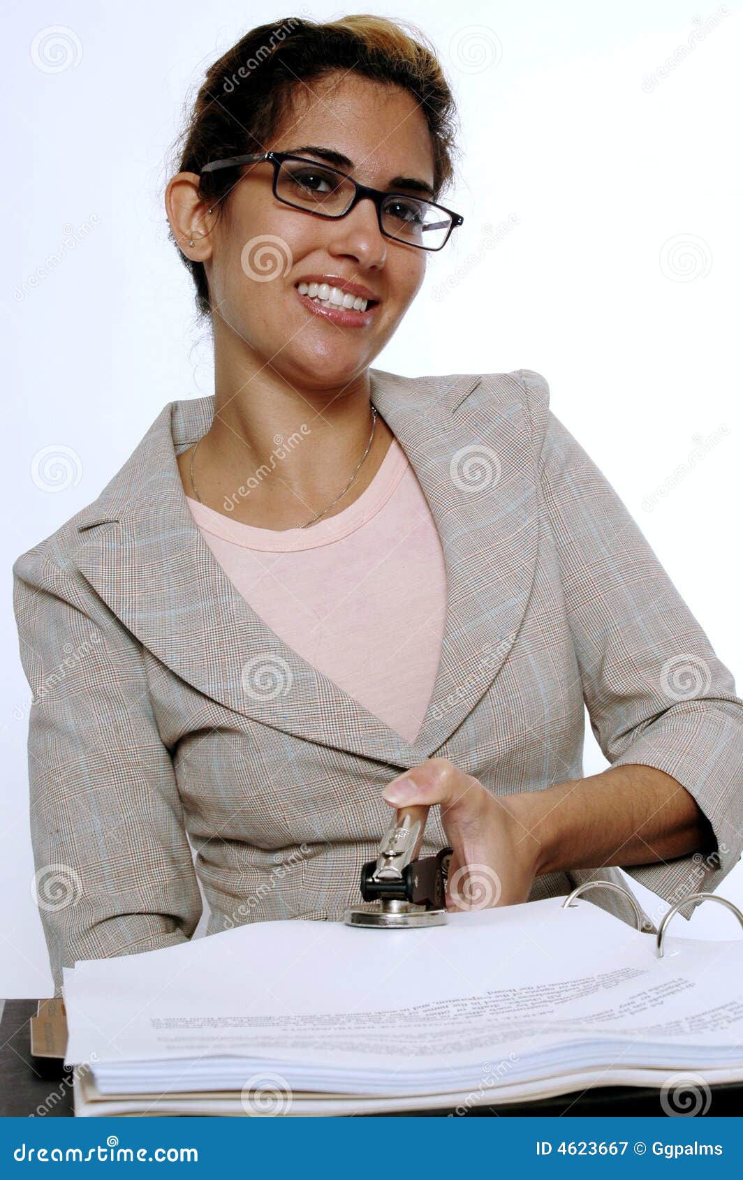 Busy Lady stock image. Image of report, working, documents - 4623667