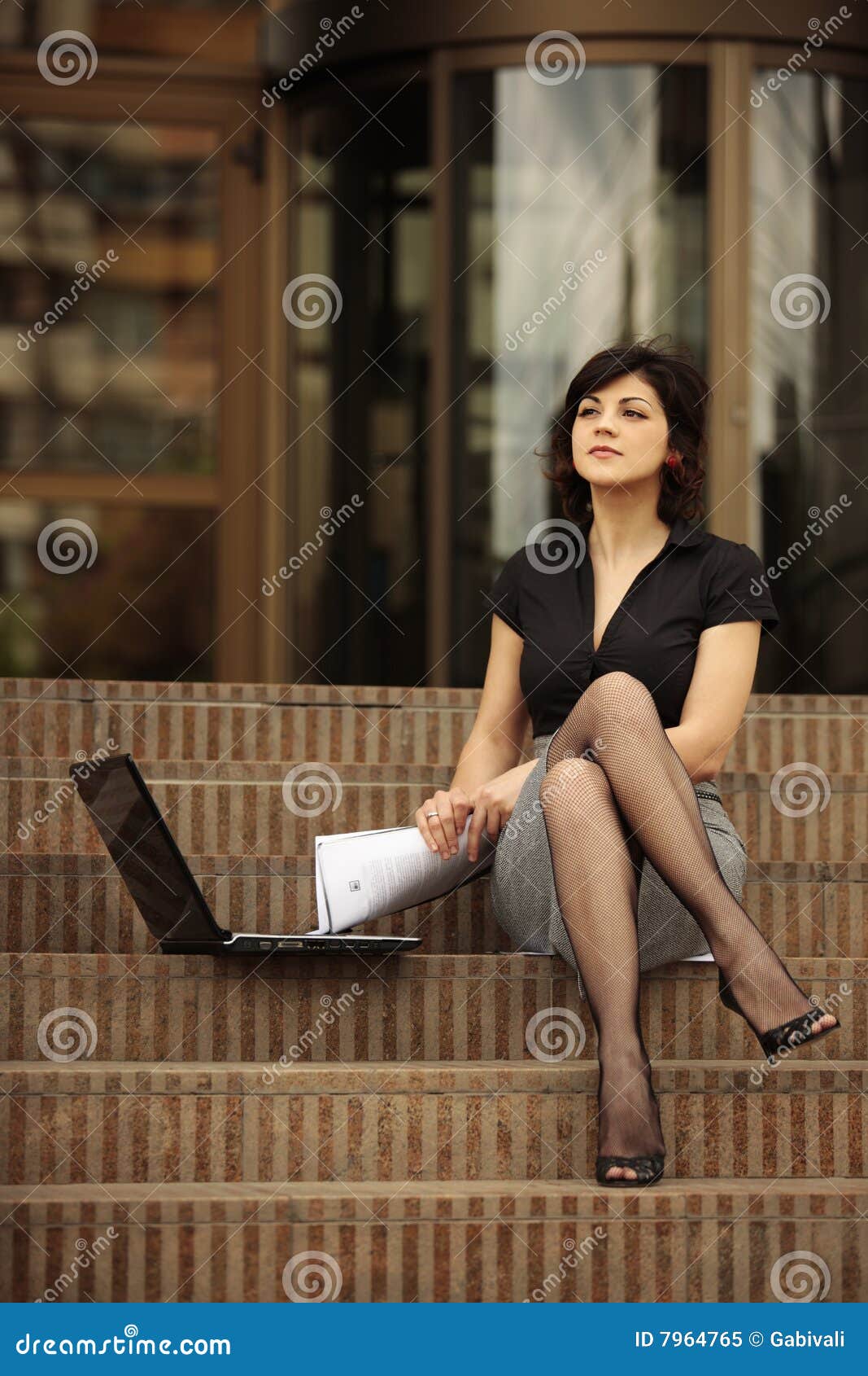Busy lady with legs stock image. Image of business, hosiery - 7964765