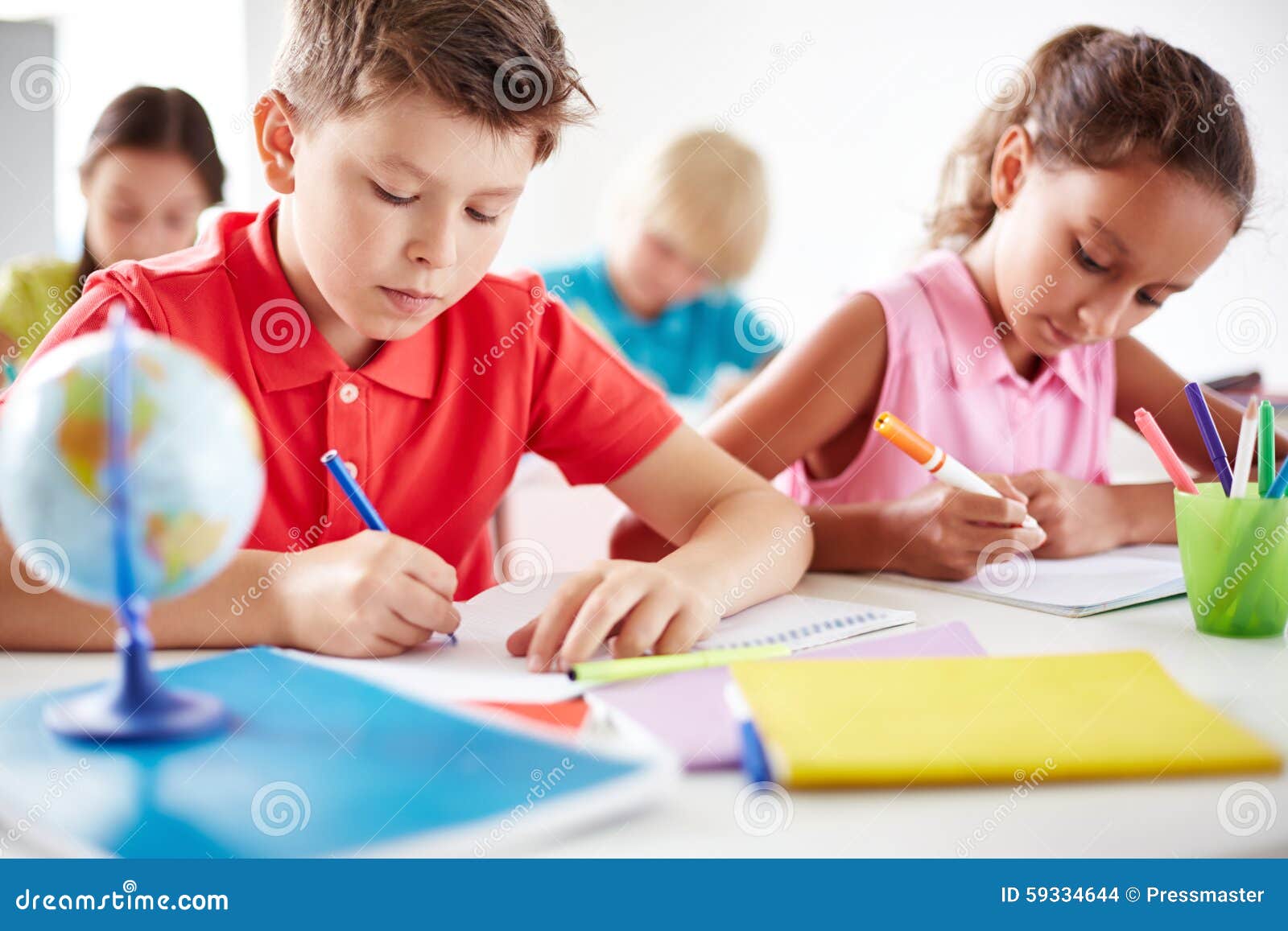 Busy learners stock photo. Image of busy, company, highlighter - 59334644
