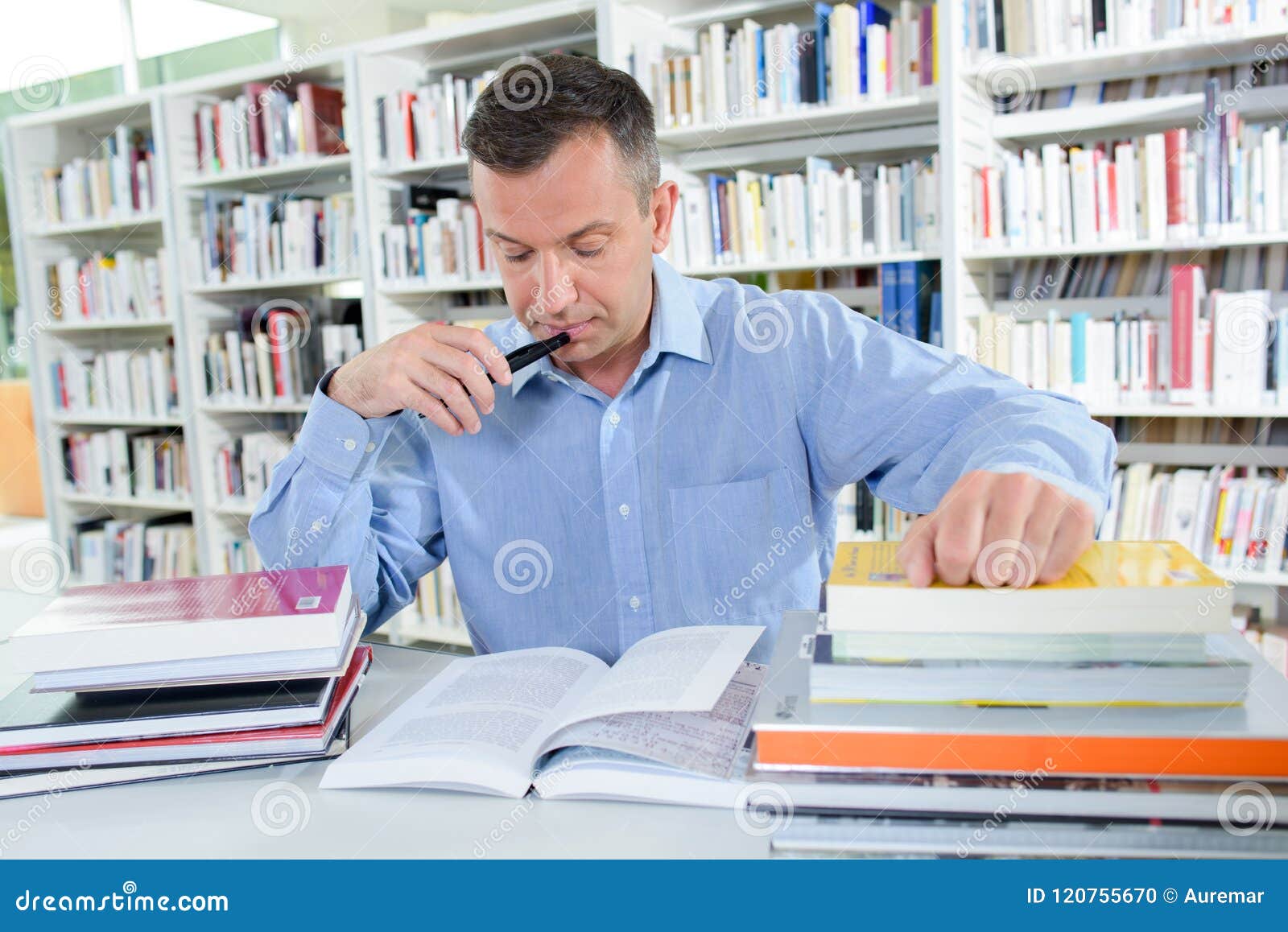 Busy in the library stock photo. Image of shelves, casual - 120755670