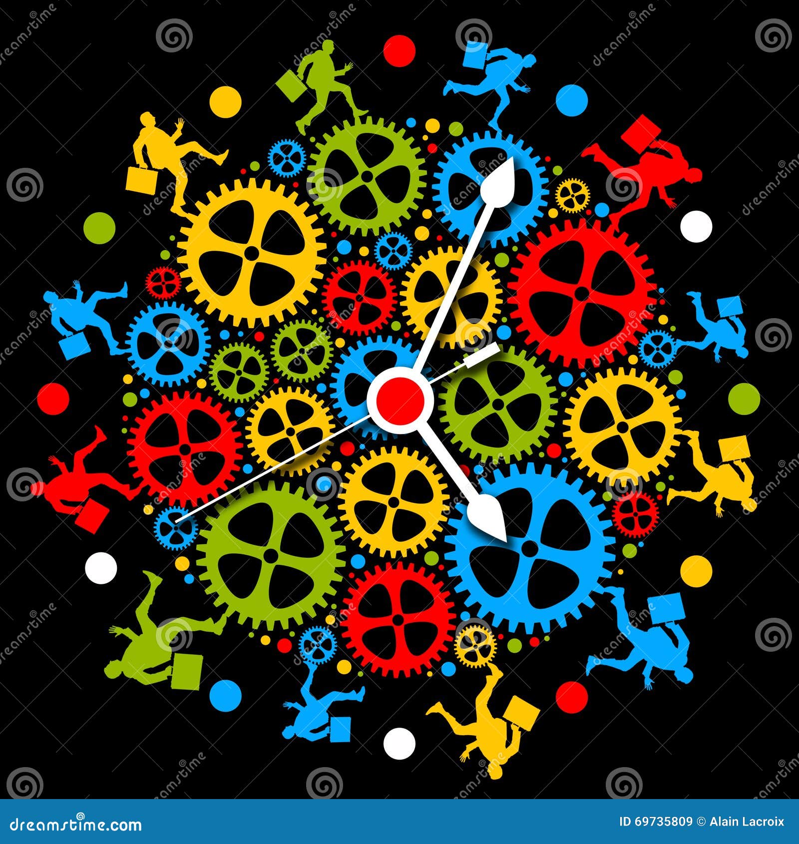 Busy life stock illustration. Illustration of fast, demanding - 69735809