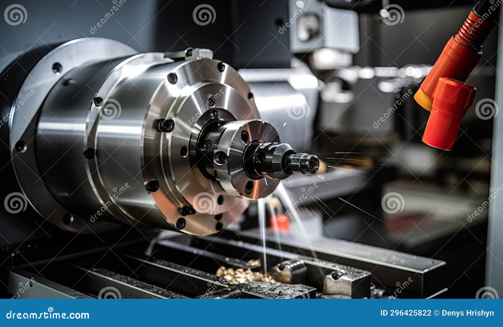 A Busy Machine Transforming Metal into Artistic Creations Stock ...