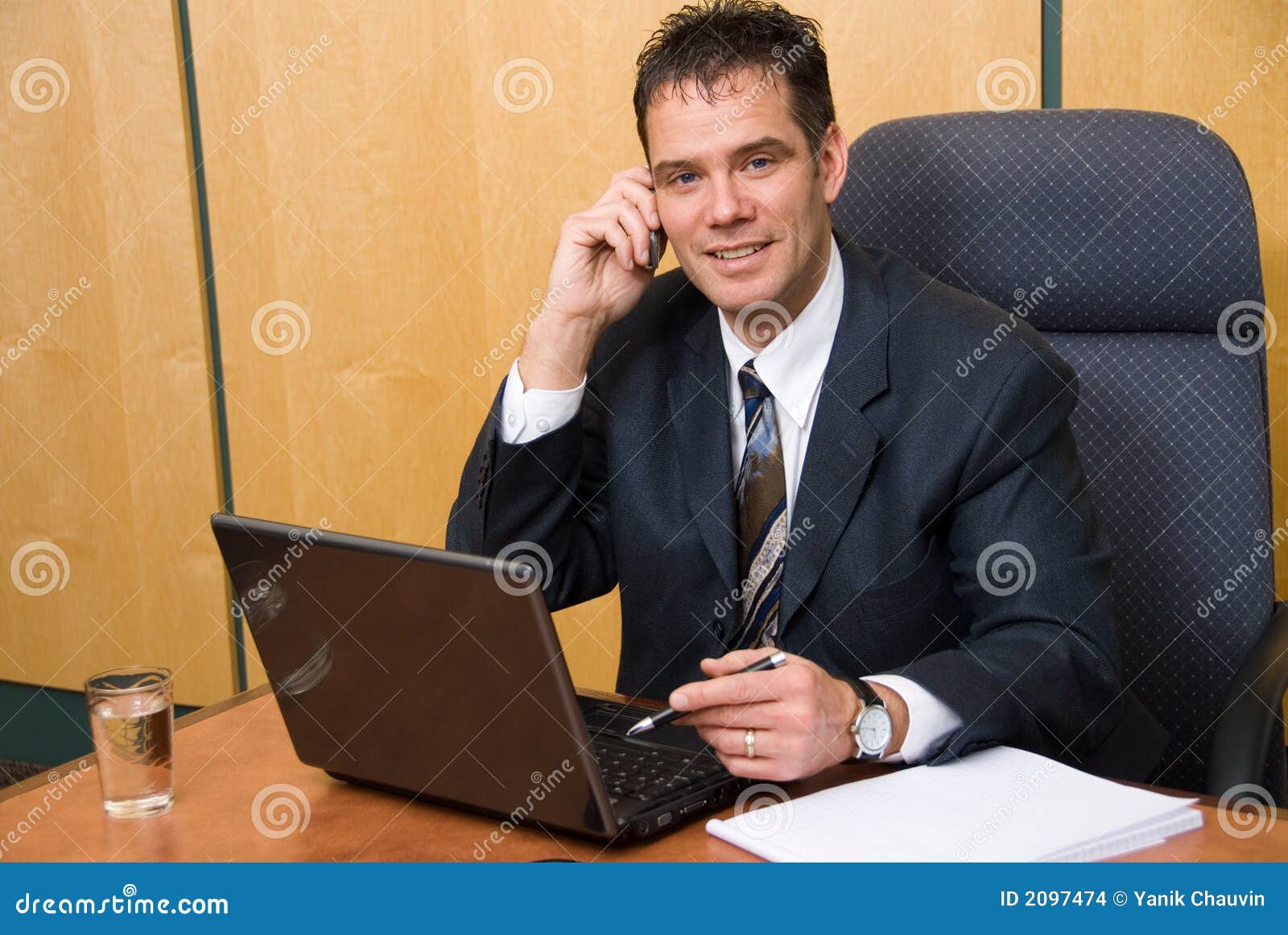 Busy man stock photo. Image of talk, business, phone, table - 2097474