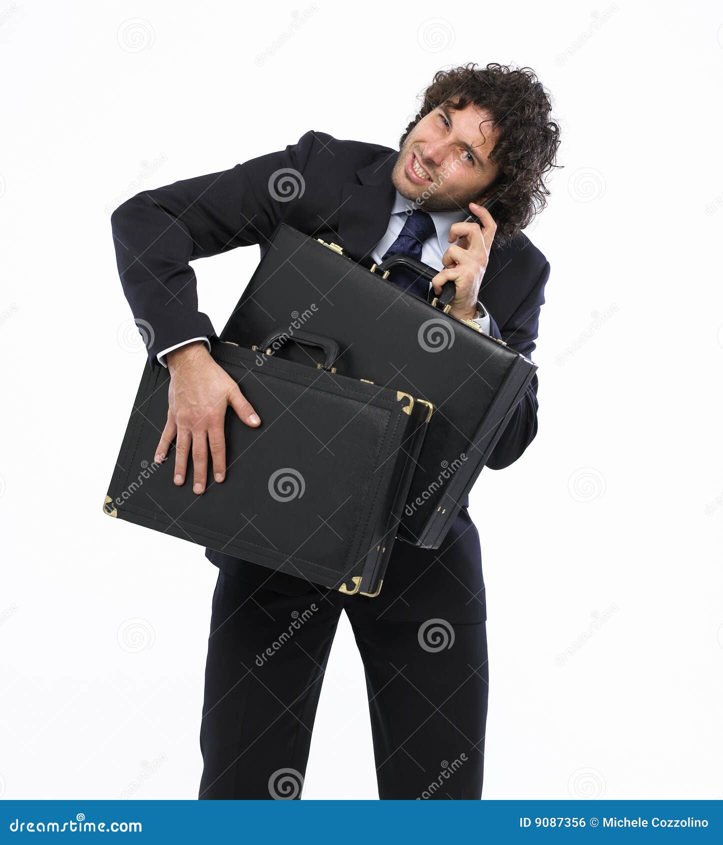 Busy man stock photo. Image of active, elegant, holding - 9087356